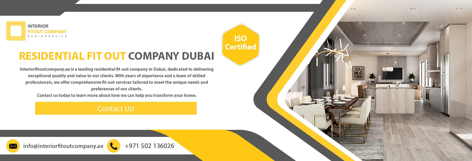 Residential Fit Out Dubai - Redefining Home Interior